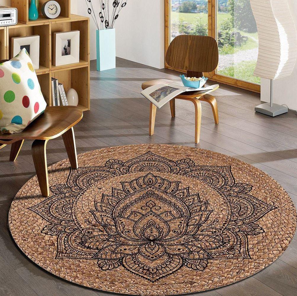 BONNY HOME JÜT YUVARLAK HASIR HALI SALON, ODA, KORİDOR, MUTFAK HALISI ...
