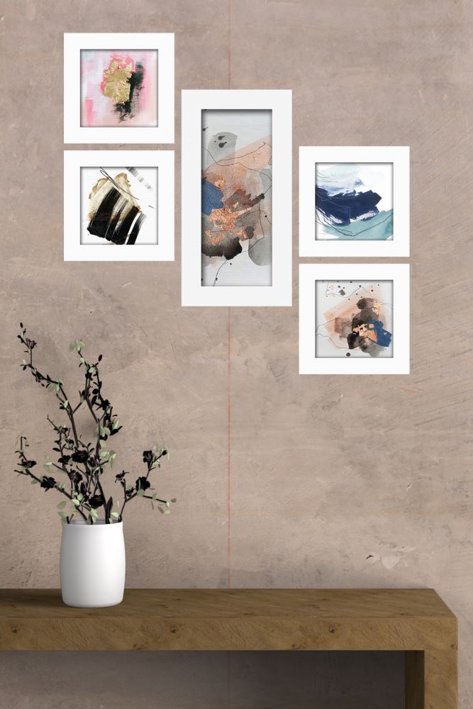 Hanna Moda Collage Style 5 Parçalı Mdf Tablo ATF278.