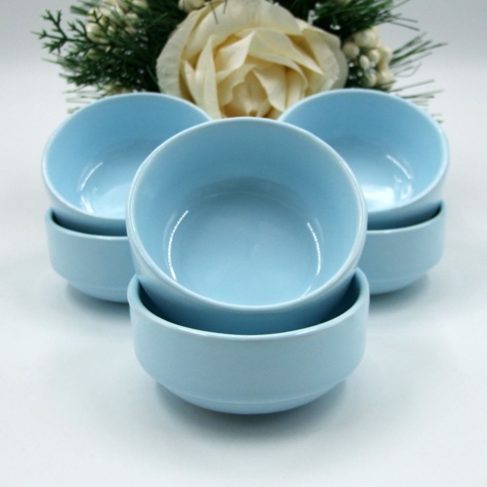 Arna 8 Cm Seramik Joker Kase 6 Adet - Mavi.