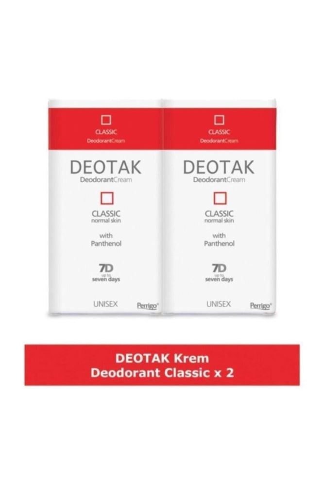 Deotak Classic Cream Deodorant 35 ml 2 Pieces.