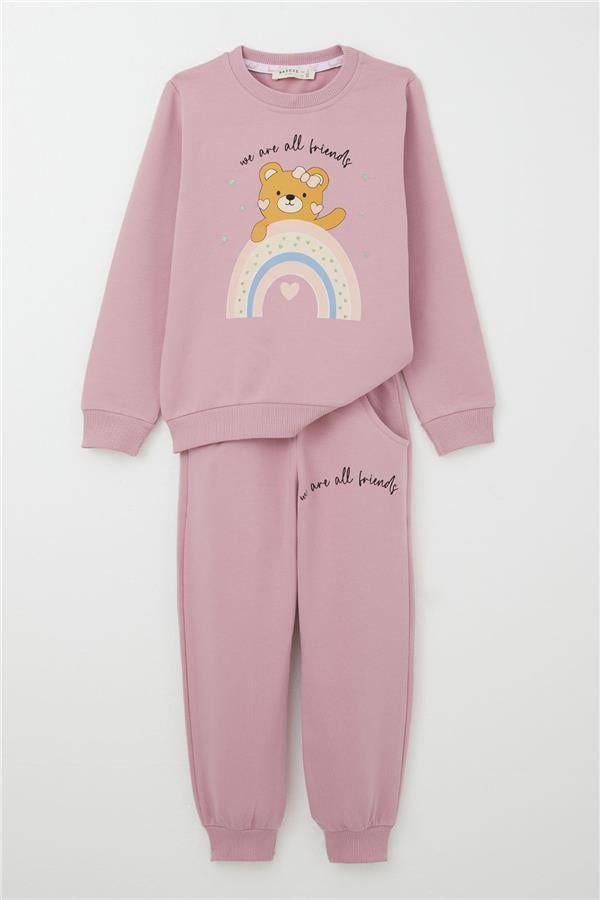 Breeze Girls Tracksuit Set Friendship Themed Cute Teddy Bear Printed ...