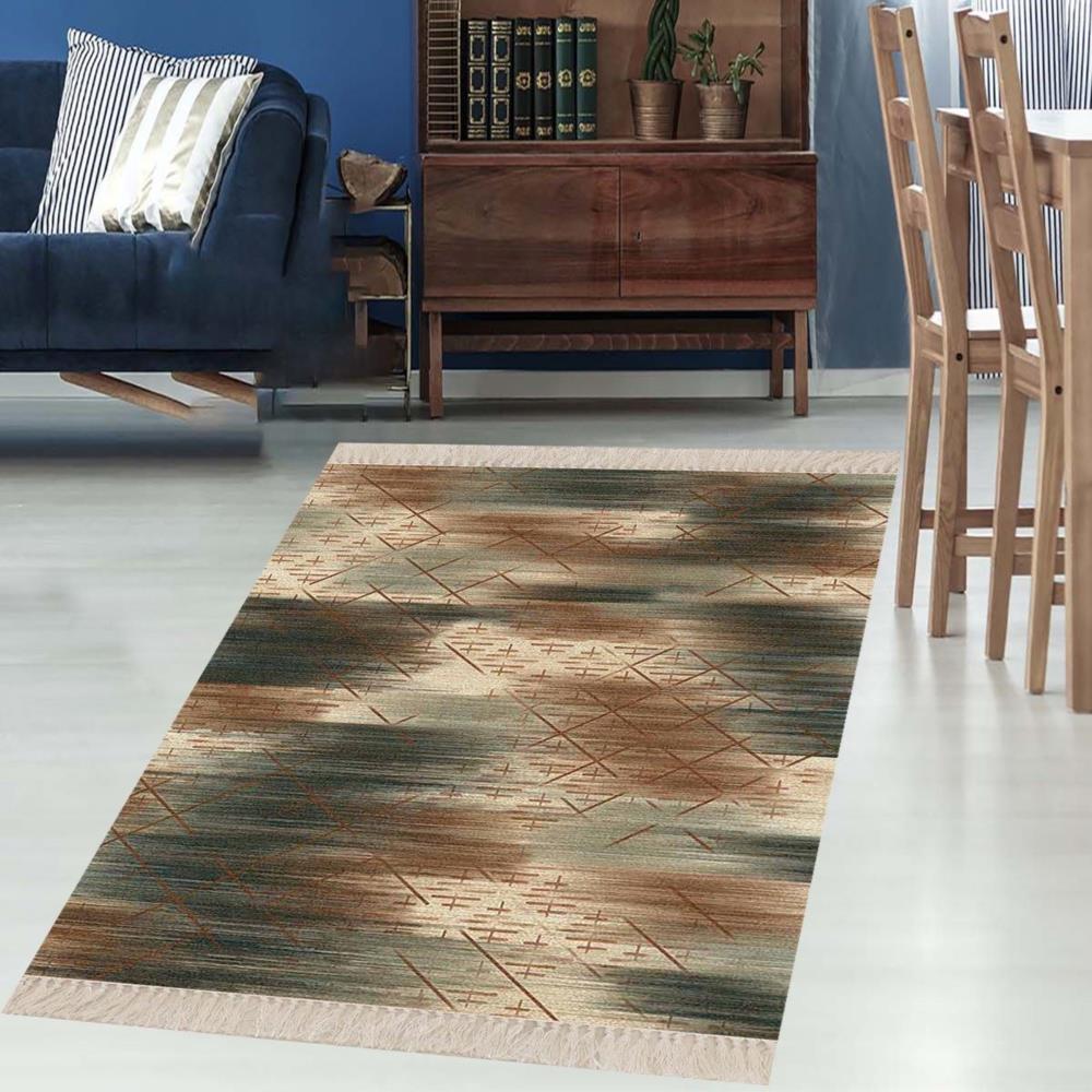 Meg Cloud Dijital Baskı Yıkanabilir Halı Geometrik Desenli MEG512.