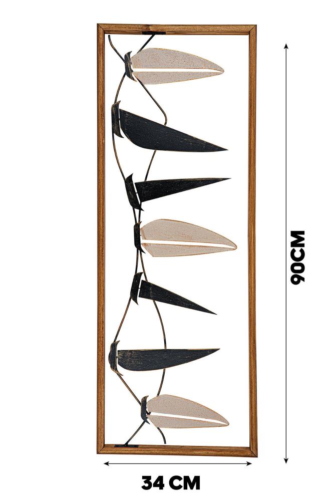 DORELİNE Doreart Black&White Sail Metal Duvar Tablosu, Ev Ofis Duvar Panosu CH120-1.