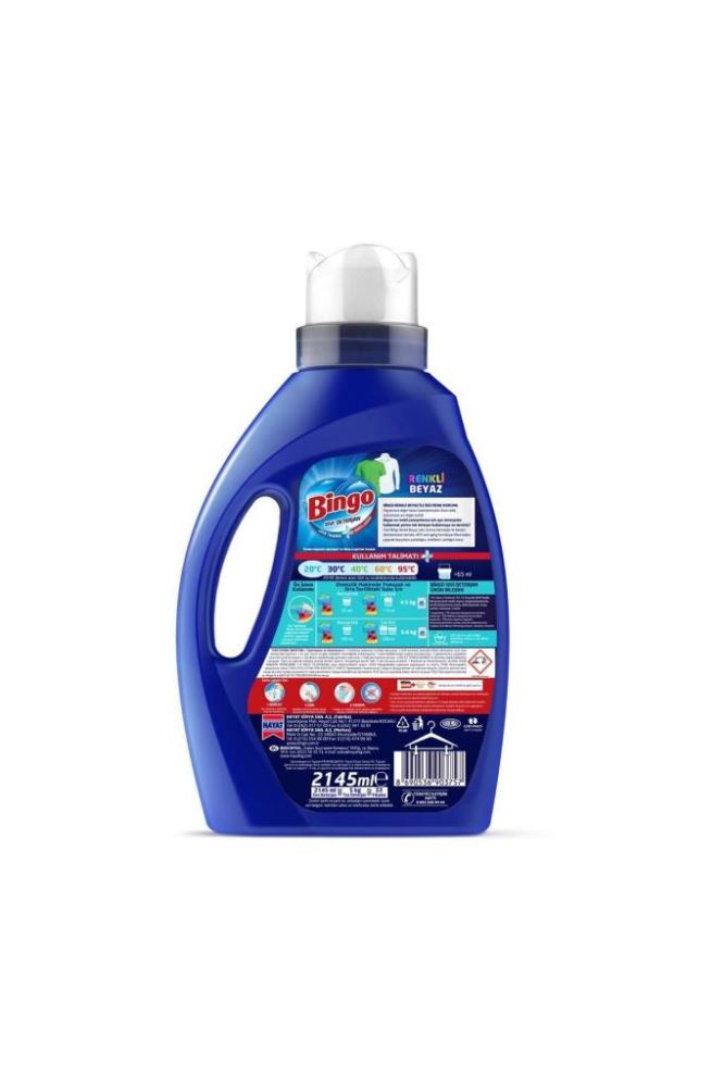 Bingo Colored White Liquid Laundry Detergent 2145 ml.