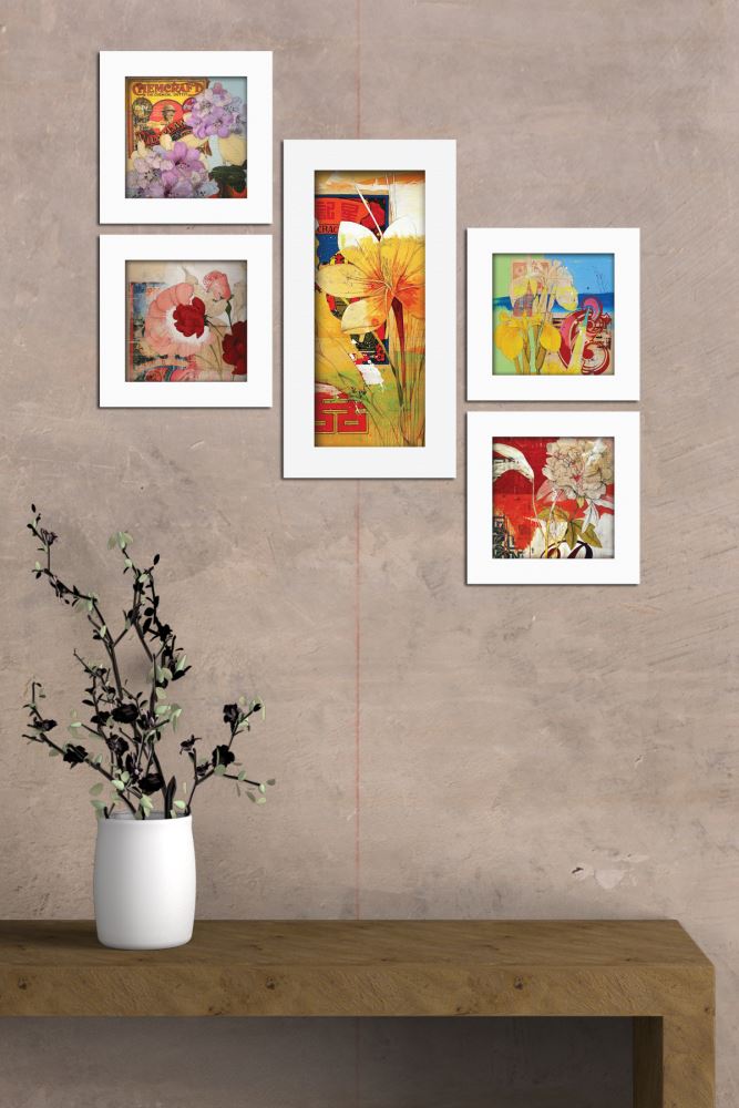 Hanna Moda Collage Style 5 Parçalı Mdf Tablo ATF293.