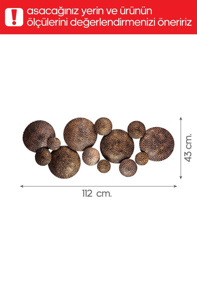 DORELİNE DoreArt Gisella Metal Duvar Tablosu, Ev Ofis Duvar Panosu.