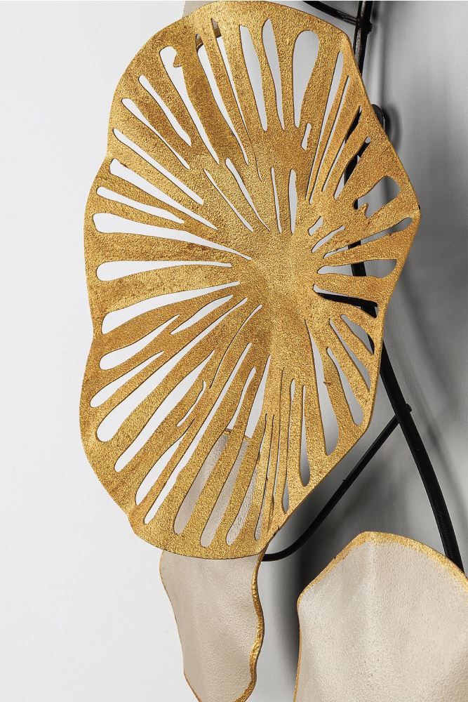 DORELİNE DoreArt Astrid Metal Duvar Tablosu, Ev Ofis Duvar Panosu (Altın).