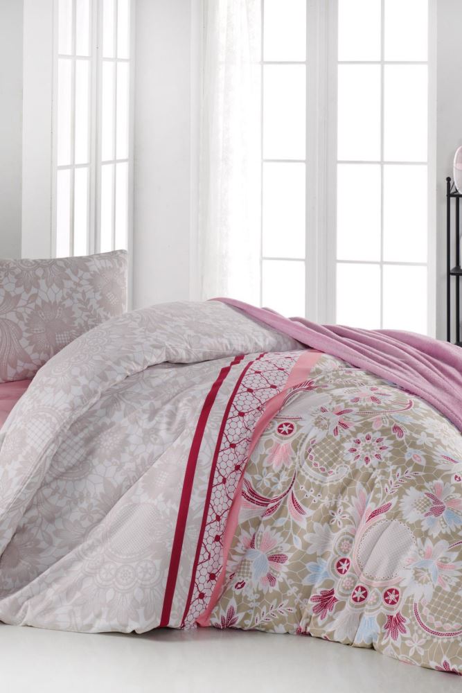 %100 Pamuk Lara Çift Kişilik Nevresim Seti.