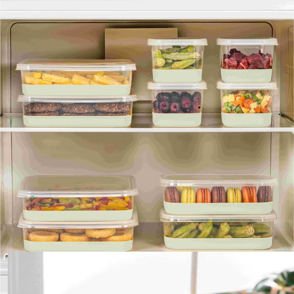 Vienev 10 Piece Silicone Based Deep Freezer Difreeze Storage Container ...