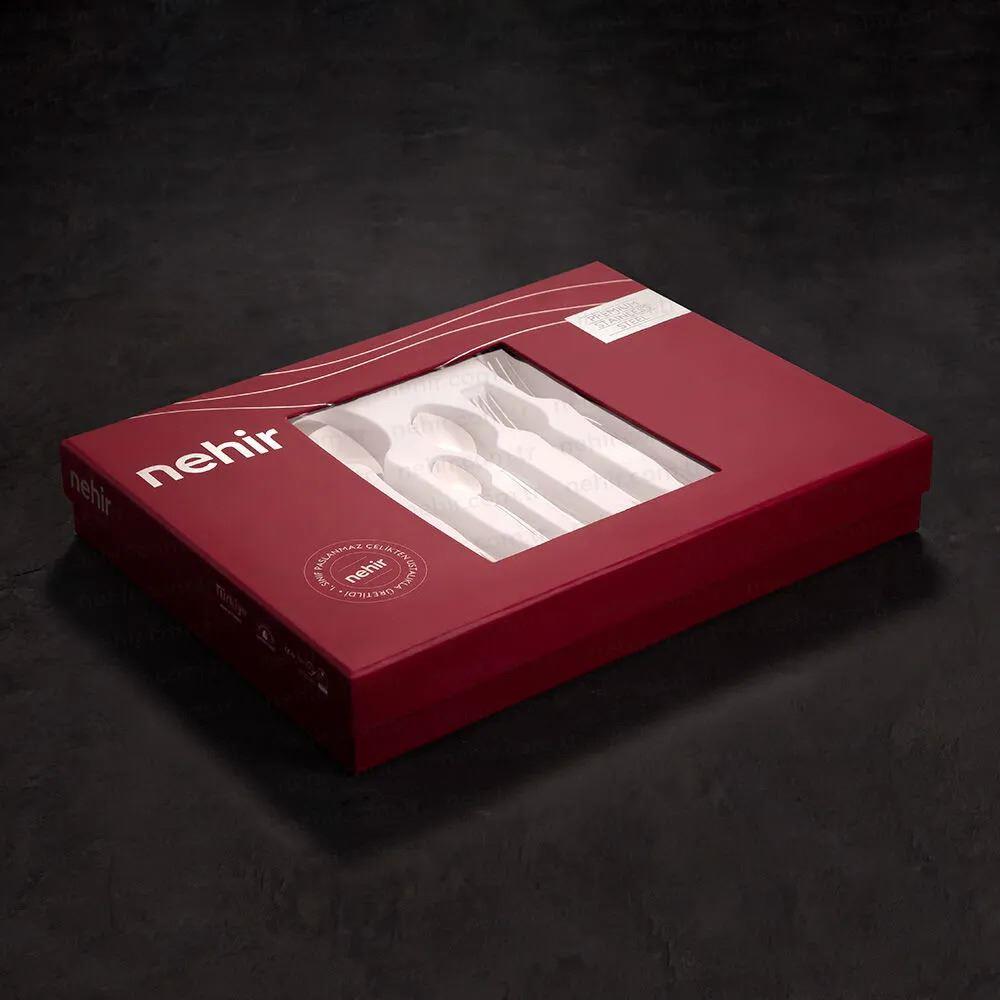 Nehir 60 Piece Elegant Simple Knifeless Fork Spoon Set.