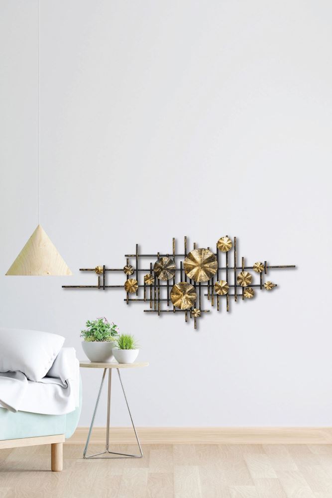 DORELİNE Doreart Cardamom Metal Duvar Tablosu, Ev Ofis Duvar Panosu CH107-2.