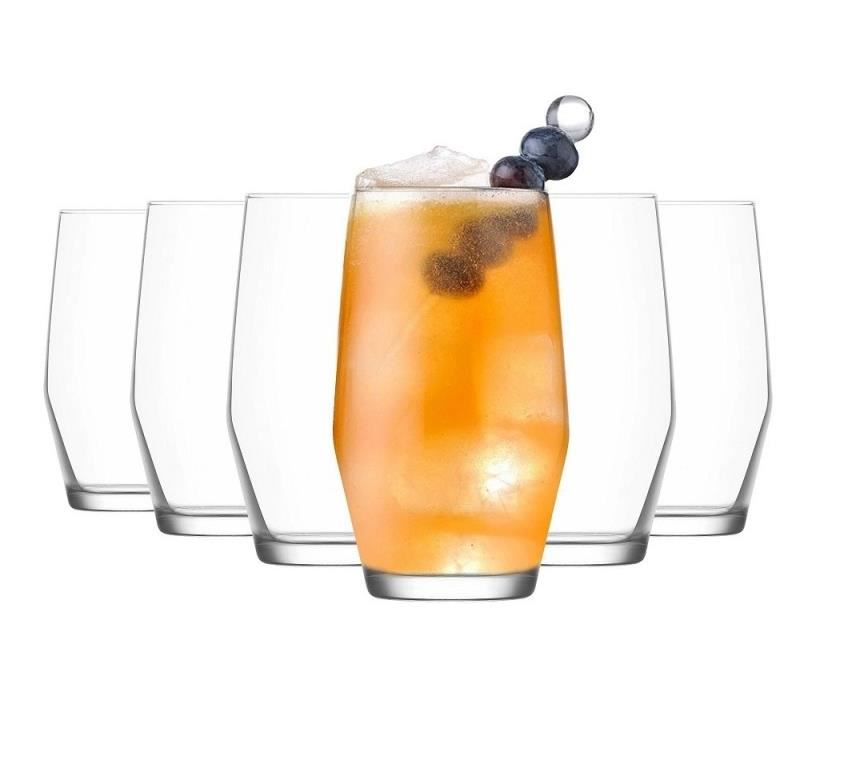 Lav ella su bardak - meşrubat bardağı - 6 lı çok amaçlı sunum bardağı.