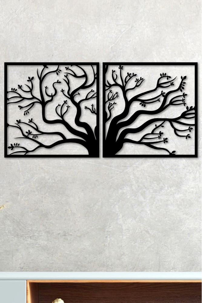 DORELİNE DoreArt Tree Metal Duvar Tablosu, Ev Ofis Duvar Panosu.