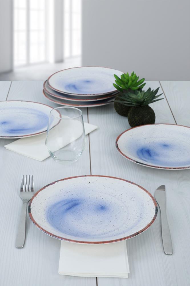 Keramika Watery Pasta Tabağı 20 Cm 6 Adet - 19782.