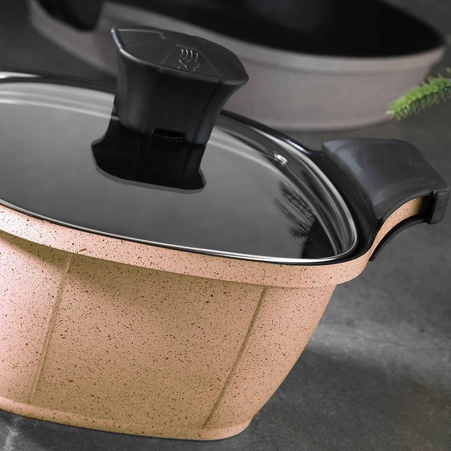 KÜTAHYA QUADRO 7 PARÇA TENCERE TAKIMI BEJ.