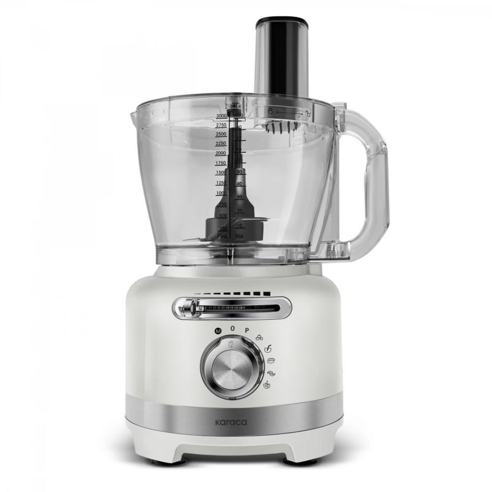 Karaca Multiblend Artisan Retro Food Processor Cream.