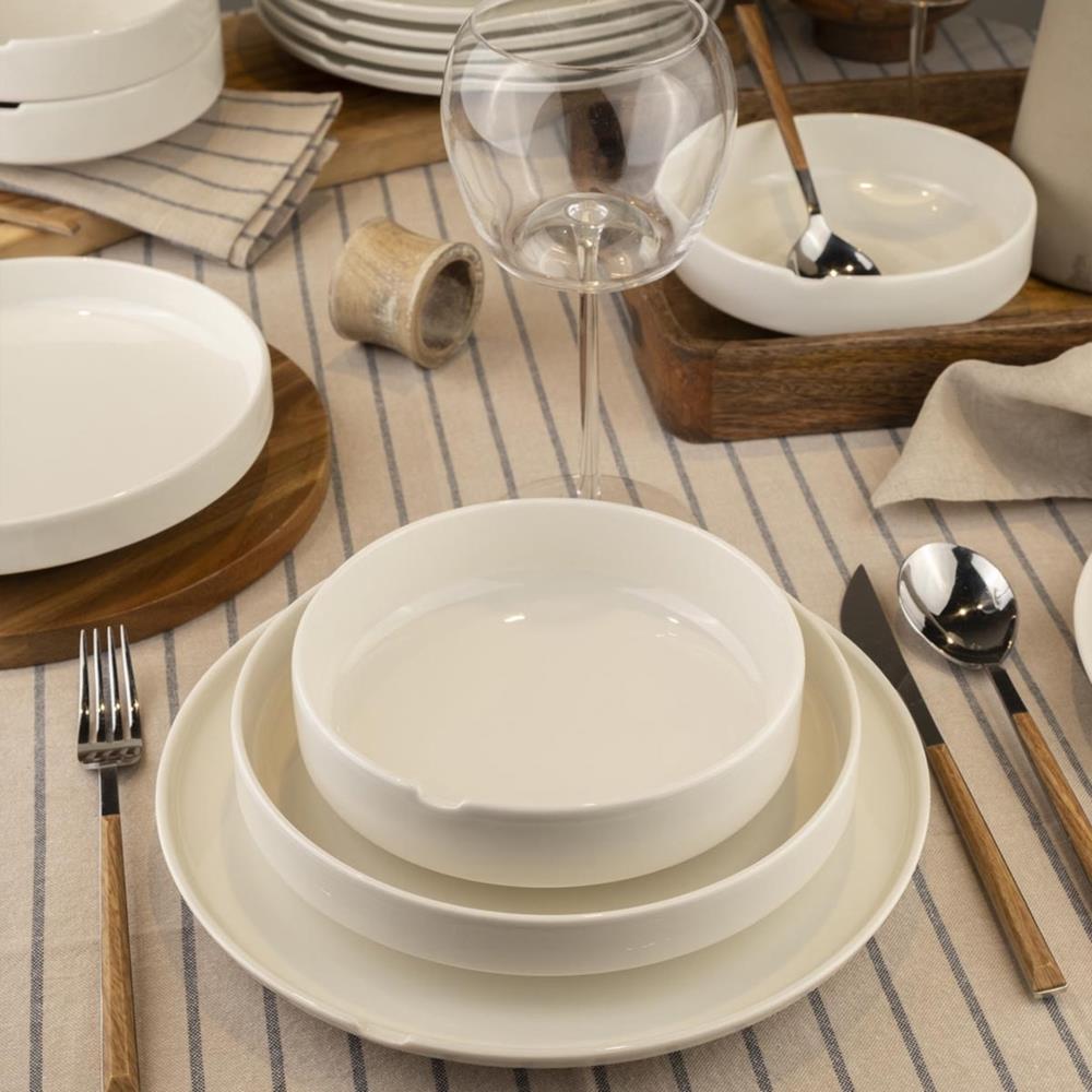 Kütahya Porselen Bone Chef Taste Of 18 Parça 6 Kişilik Yemek Takımı.