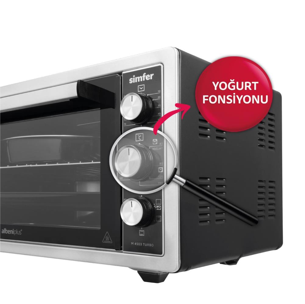 Simfer 4503 İnox 45 Litre Turbo Midi Fırın.