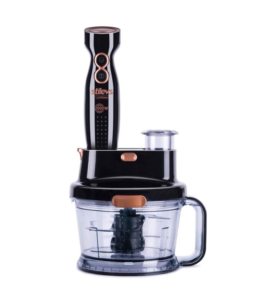 STİLEVS LİMİTLESS EL BLENDER SETİ SİYAH.