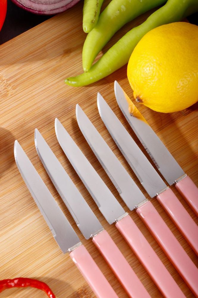 HOMENIVA 6'lı Sedef Saplı Lüks Meyve Bıçağı.