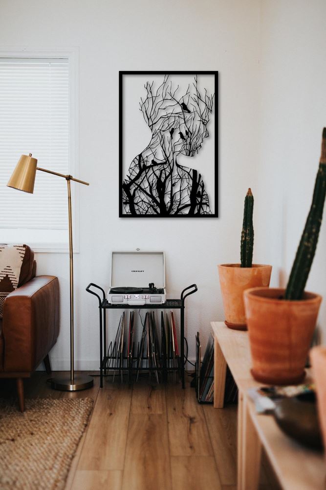 DORELİNE DoreArt Arakan Metal Duvar Tablosu, Ev Ofis Duvar Panosu.