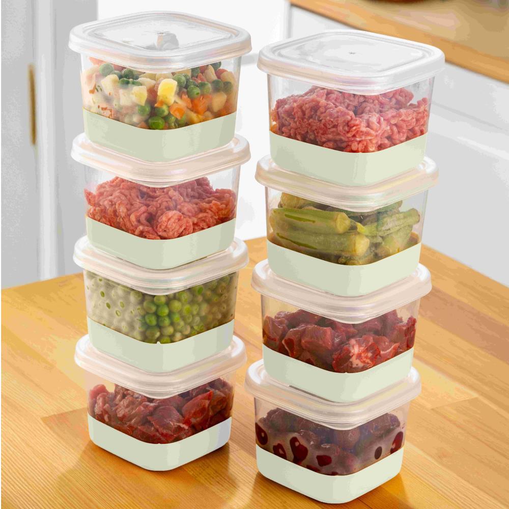 Vienev 8 Piece 550 ml Silicone Based Deep Freezer Difreeze Storage ...
