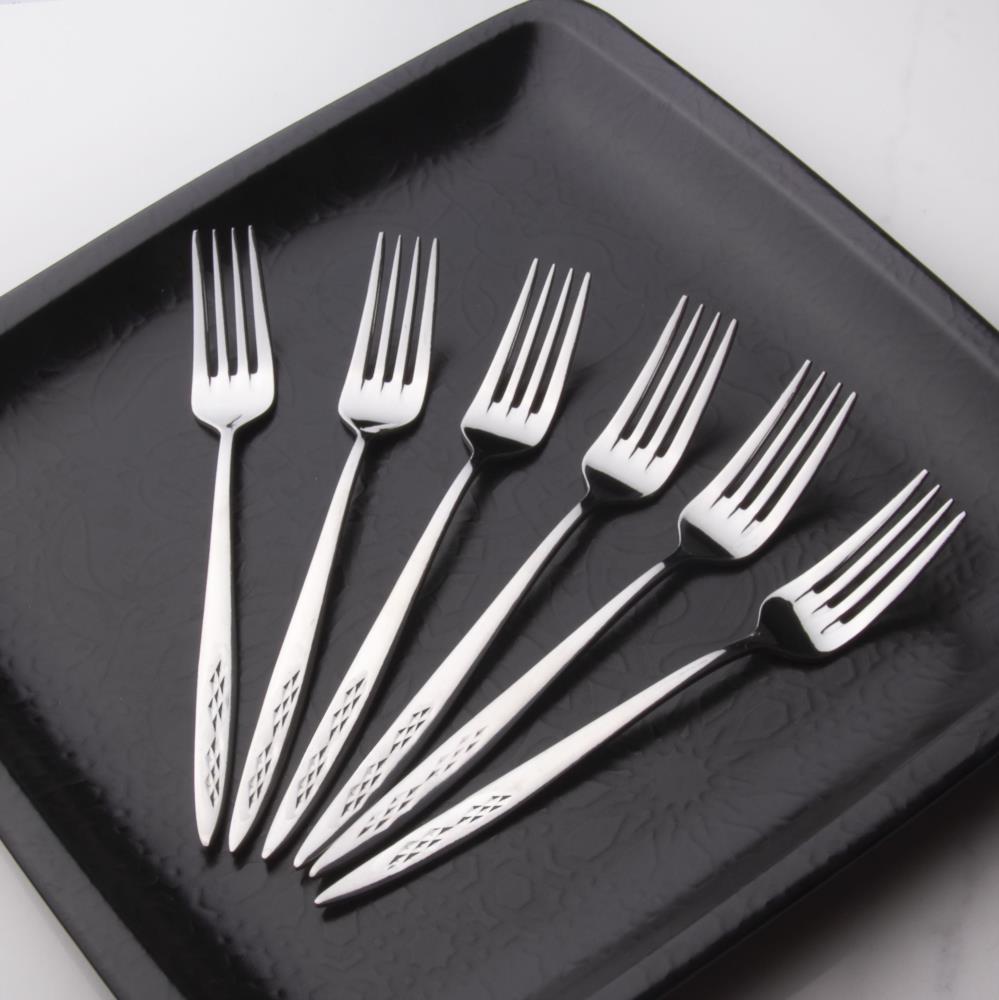 Alaca Elmas 6'Lı Çelik Tatlı Çatalı.