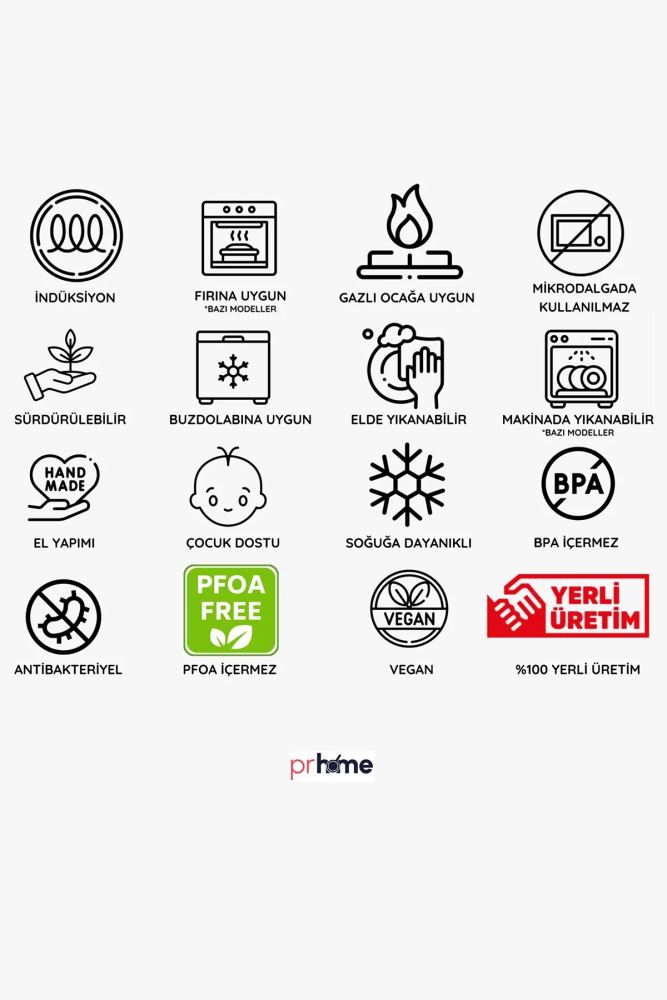 PR Home Defne Gold Model Emaye Çaydanlık.