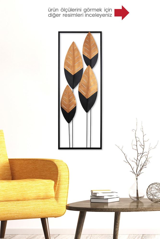 DORELİNE DoreArt Elda Metal Duvar Tablosu, Ev Ofis Duvar Panosu.