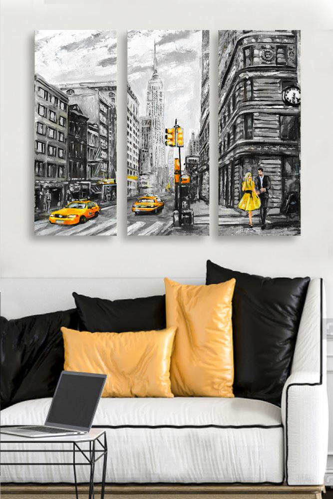 Tablo Center 3 Parçalı Mdf Tablo - 248.