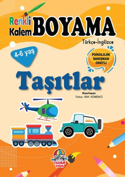 Renkli Kalem Boyama - Taşıtlar Türkan Ada Kömürcü.