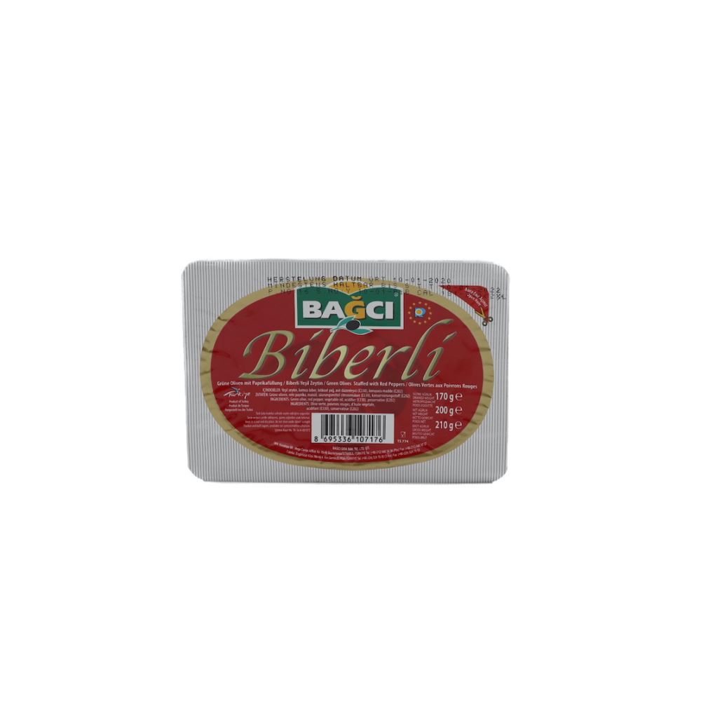 Bagci Biberli Yesil Zeytini 200g.