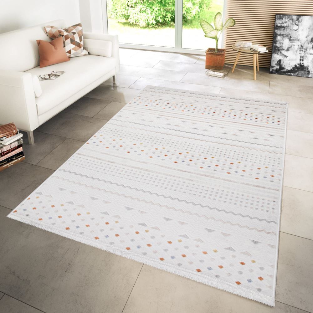 Eliana Home Scandinavian Cream Carpet Living Room Sitting Room Bedroom ...