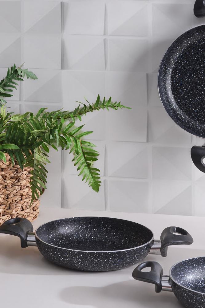 safinox granit sahan seti kahve t4301050207