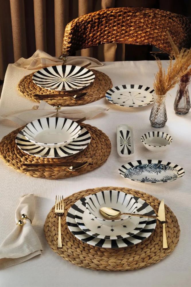 Kitchen Life 32 Parça 6 Kişilik Majesty Porselen Yemek ve Kahvaltı Takımı.