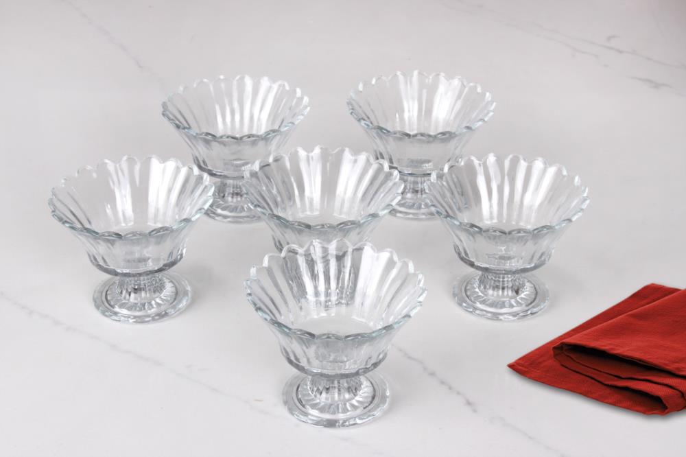 Cane Glassware 6 Legs Breakfast Serving Holder