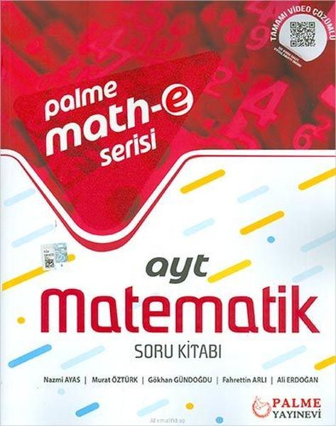 Palme AYT Matematik Soru Kitabı Math-e Serisi (Yeni) Nazmi Ayas, Ali Erdoğan, Murat Öztürk ...