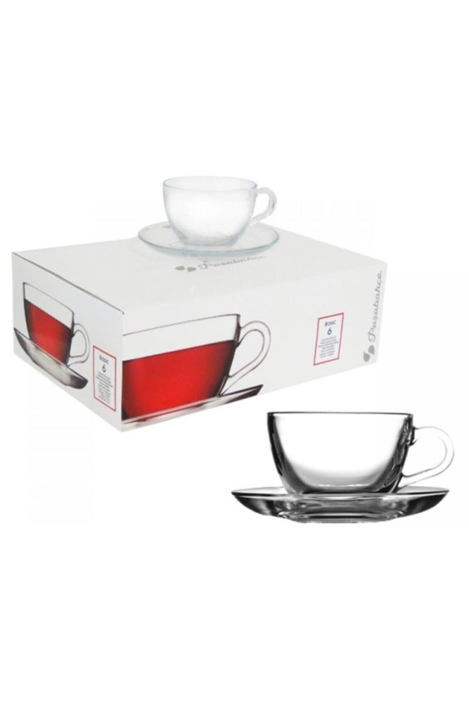 Paşabahçe 97948 basic glass teacup - teacup set 12 pieces.