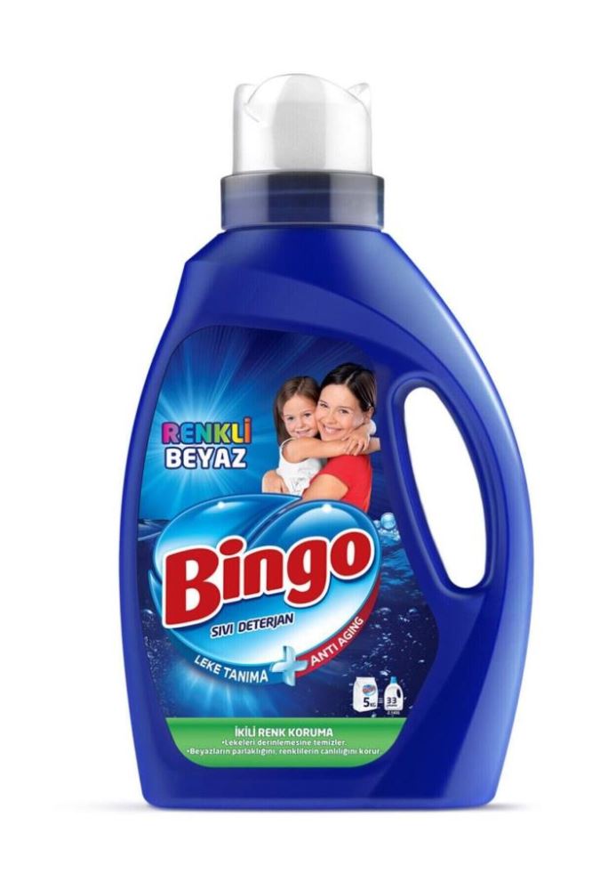 Bingo Colored White Liquid Laundry Detergent 2145 ml.