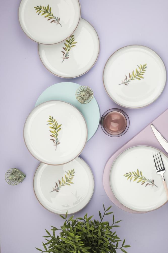 Kütahya Porselen Moderna 6 Kişilik 19 Cm Pasta Takımı Comfort.