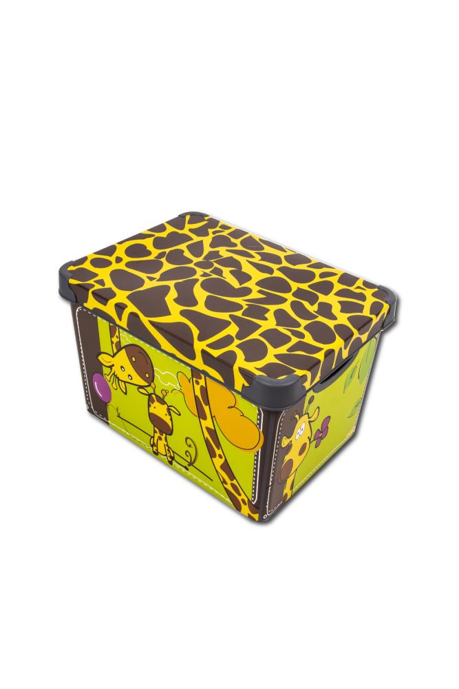 QUTU Style Box Giraffe 20 Litre Dekoratif Saklama Kutusu.