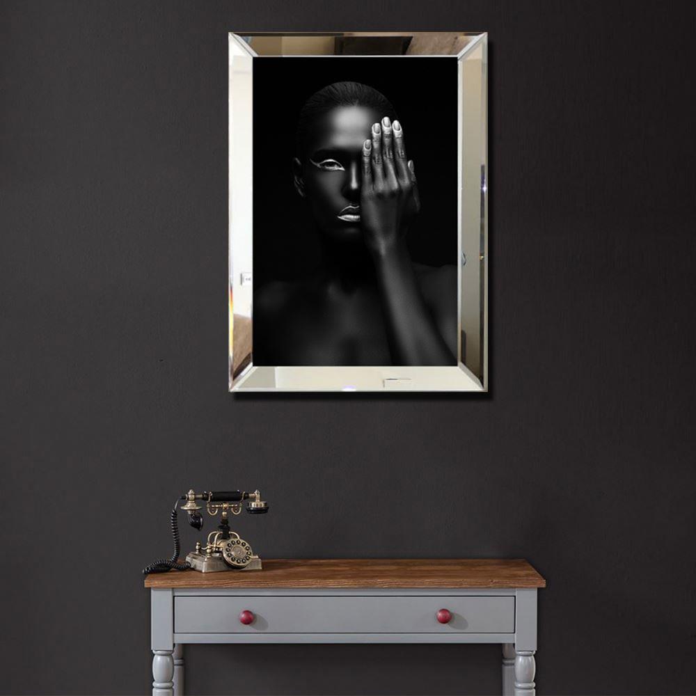 Artmoda Dekoratif Aynalı Tablo Zenci Kadın DR-086.