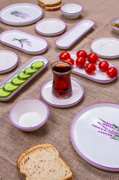 Arya Züccaciye 18 Parça Kahvaltı Set 1202 Lavanta