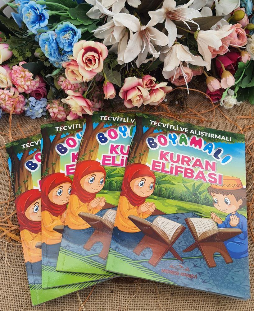 Boyamalı Elif-ba Kitabı 20'li Dini Eğitici Kitap 88 Sayfa En Kolay ...