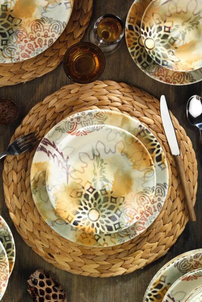 Kütahya Porselen Nano Ceram 24 Parça Yemek Seti 89013.