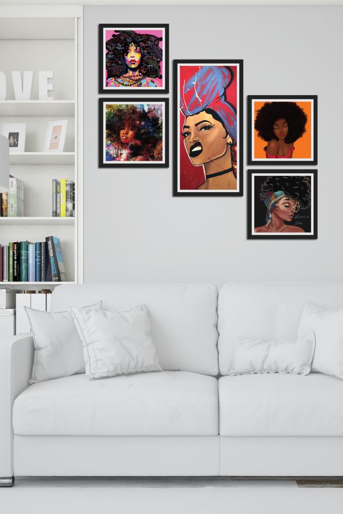 Hanna Moda Collage Style 5 Parçalı Mdf Tablo ATF258.