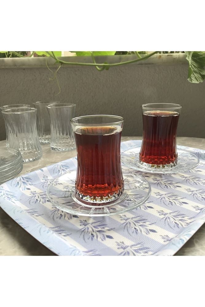 Paşabahçe elysia çay tabağı 12 li çay tabak - çay bardağı altı.