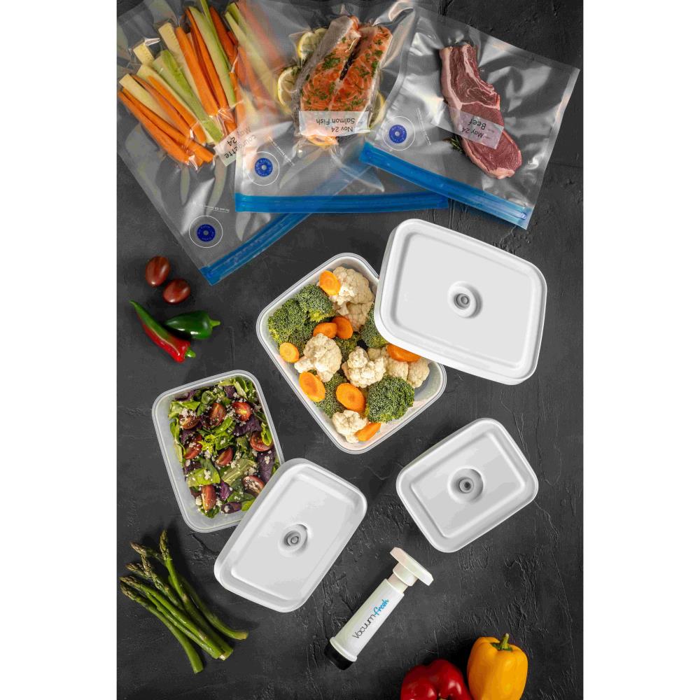 Vienev VacuumFresh 3 Piece Vacuum Food Storage Container Set