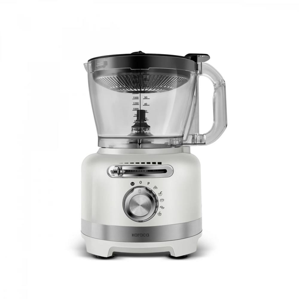 Karaca Multiblend Artisan Retro Food Processor Cream.
