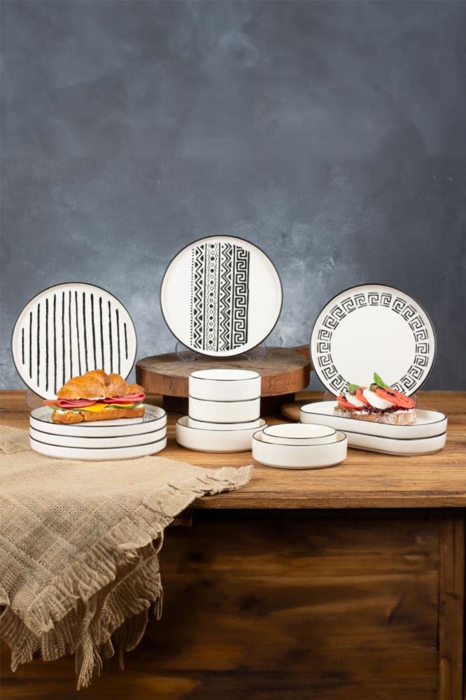 Kitchen Life 14 Piece 6 Person Stackable Sio Savior Breakfast Set ...